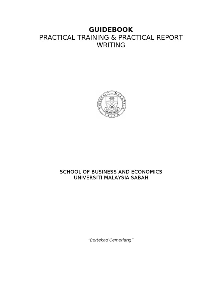 Practical Training & Practical Report Writing: Guidebook | PDF