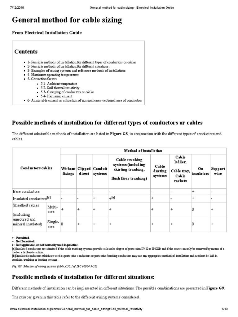 General Method For Cable Sizing - Electrical Installation Guide ...