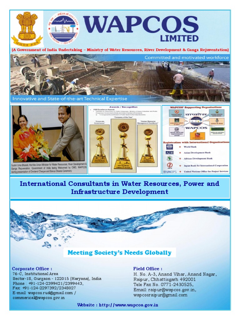 WAPCOS | PDF | Water Resources | Irrigation
