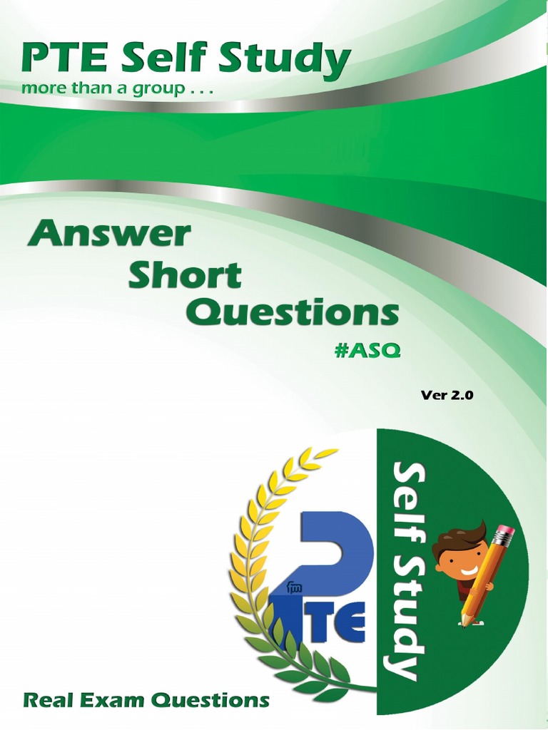 PTE Self Study - Asq v2.0 | PDF | Cattle | Odor