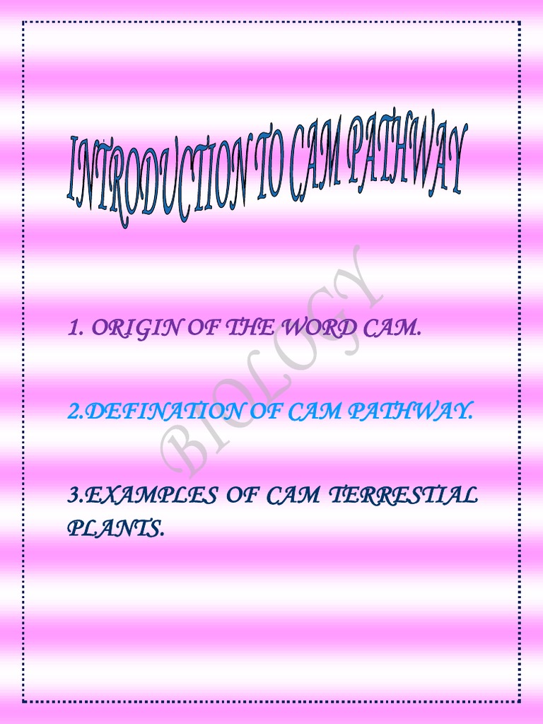 Cam Pathway | Cellular Processes | Metabolism