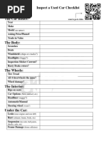 Pre-Delivery Inspection Checklist - New Car | PDF | Technology ...