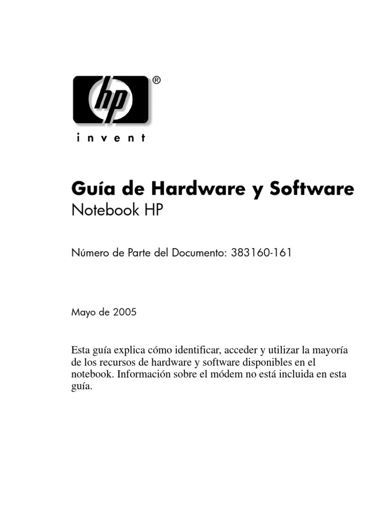 Manual HP Pavillion Dv1000 | PDF | Point and Click | Ventana (informática)