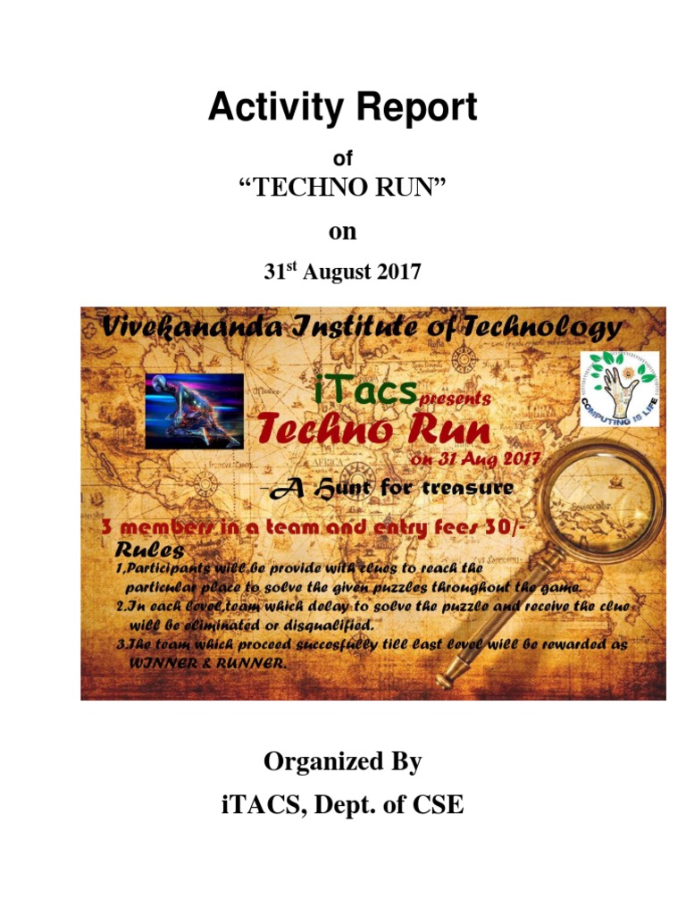Activity Report: "Techno Run" On | PDF