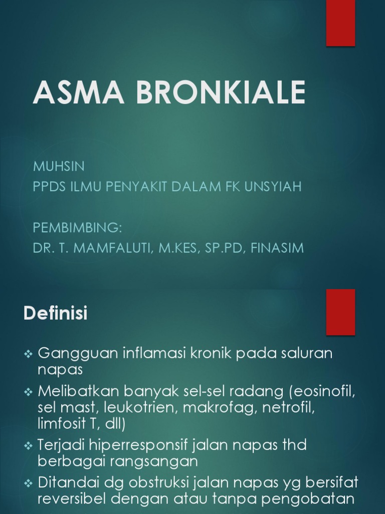 Asma Bronkhial | PDF | Medical Specialties | Clinical Medicine