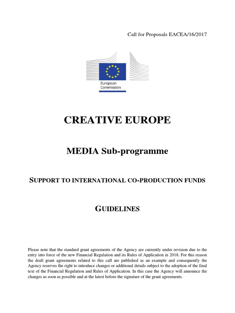 International Co-Production Fund Guidelines | PDF | European Economic ...