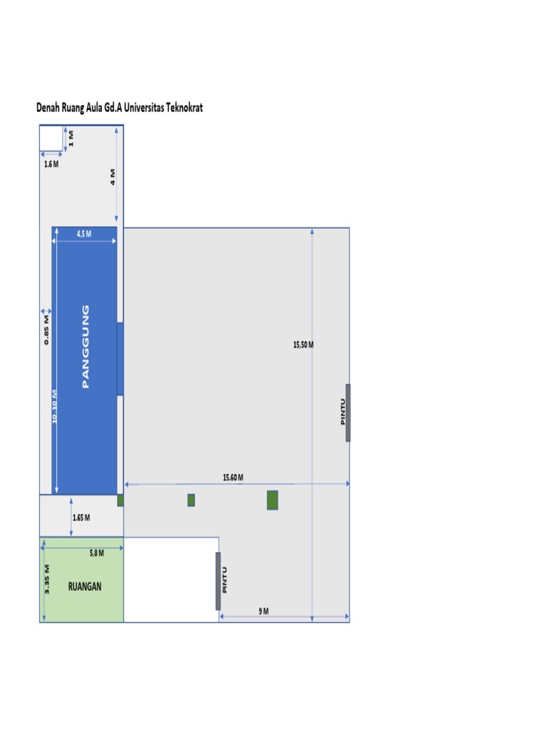 Ukuran Aula+Panggung PDF | PDF