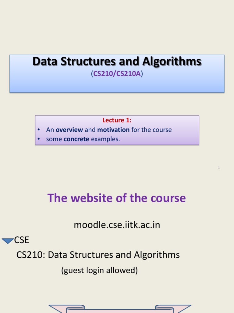 Data Structures and Algorithms: CS210/CS210A | PDF | Algorithms | Areas ...