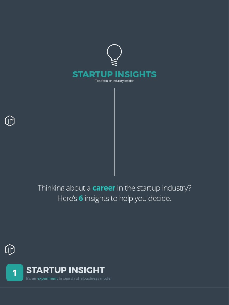 Startup Insights: Tips From An Industry Insider | PDF | Startup Company ...