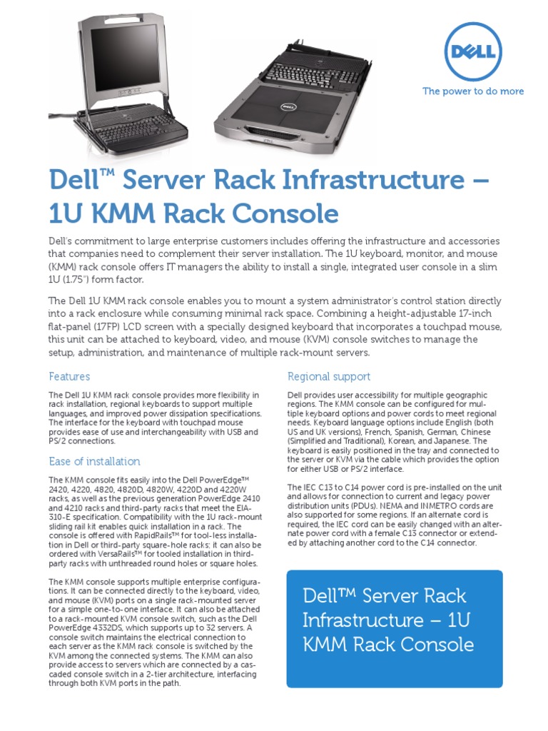 Dell KMM Rack Console Spec en PDF | PDF | Computer Monitor | Computer ...