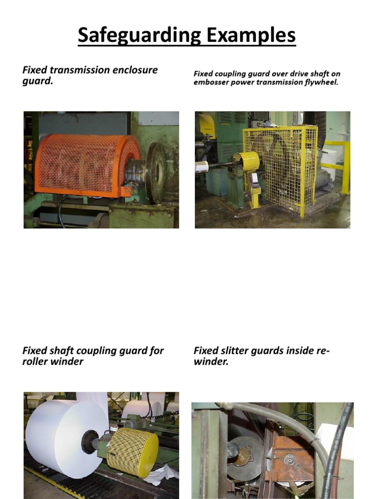 Safeguarding Examples: Fixed Transmission Enclosure Guard | PDF