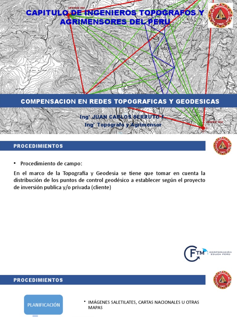 Compensacion en Redes Topograf | PDF | Geodesia | Topografía