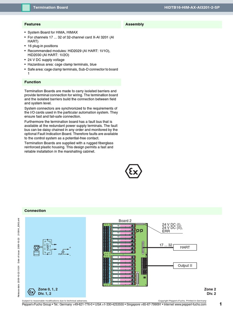 Assembly Features: Zone 2 Div. 2 Zone 0, 1, 2 Div. 1, 2 | PDF | Power ...