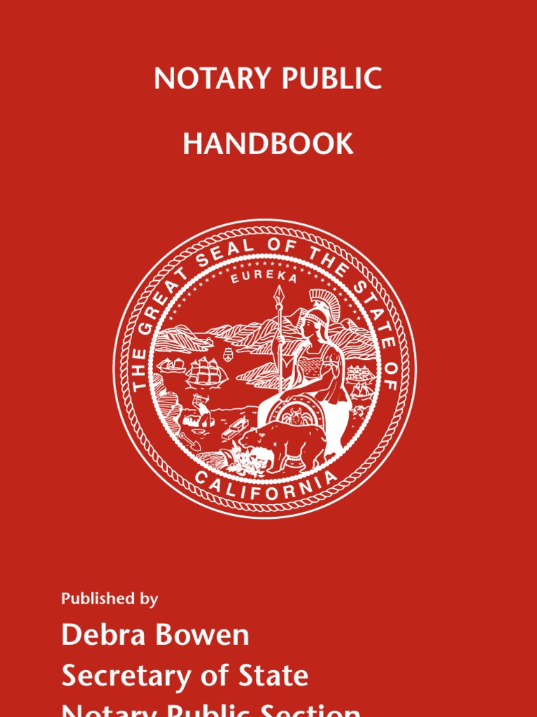 Notary Public Handbook: Published by | PDF