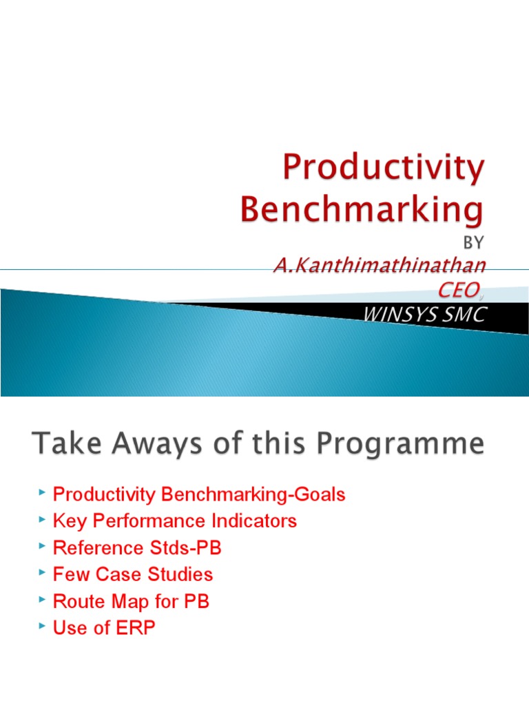 Productivity Benchmarking for Manufacturing | PDF | Business
