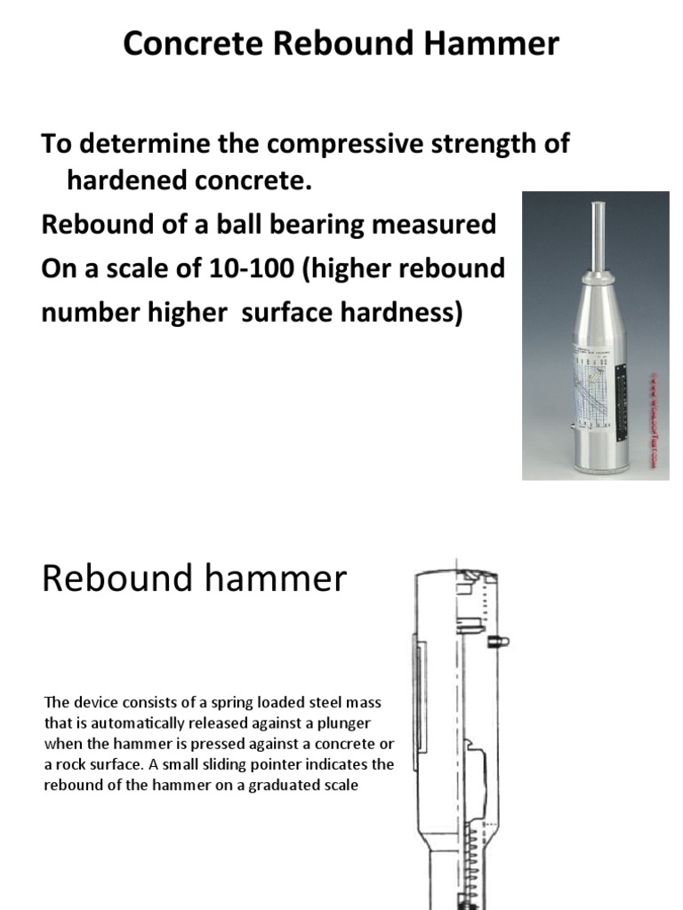 Concrete Rebound Hammer Testing Guide | PDF