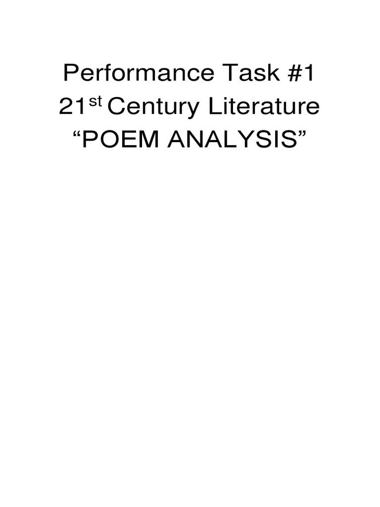 Performance Task 21st Century | PDF | Loneliness