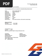 Isuzu QLR77E Vehicle Quotation | PDF | Finance & Money Management | Law