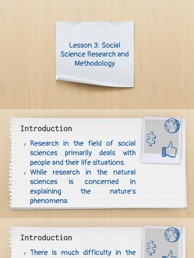 Lesson 3 Social Science Research and Methodology | PDF | Qualitative ...