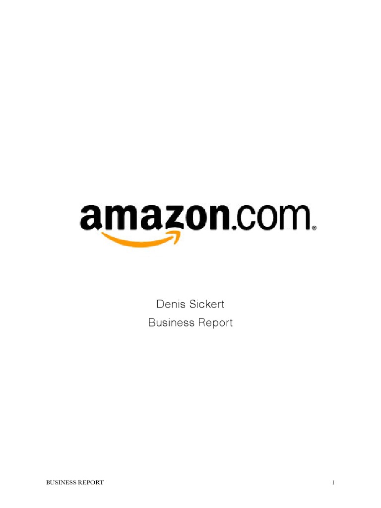 Amazon - Success Story and Business Repo | PDF | Retail | Sales