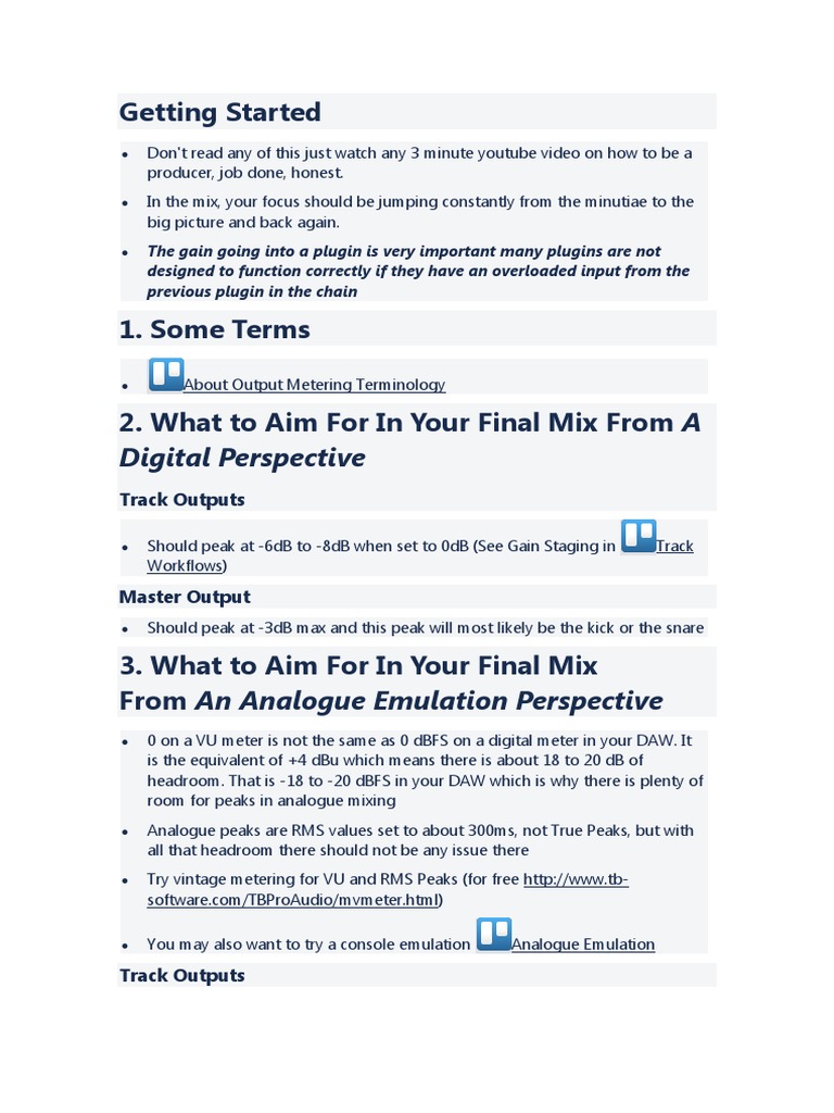 Mixing Guide | PDF | Equalization (Audio) | Drum Kit