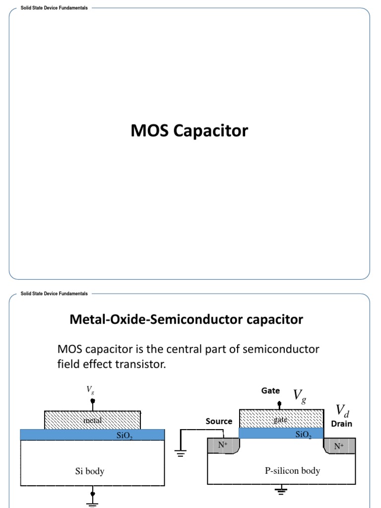 Mos Capacitor | PDF | Mosfet | Field Effect Transistor