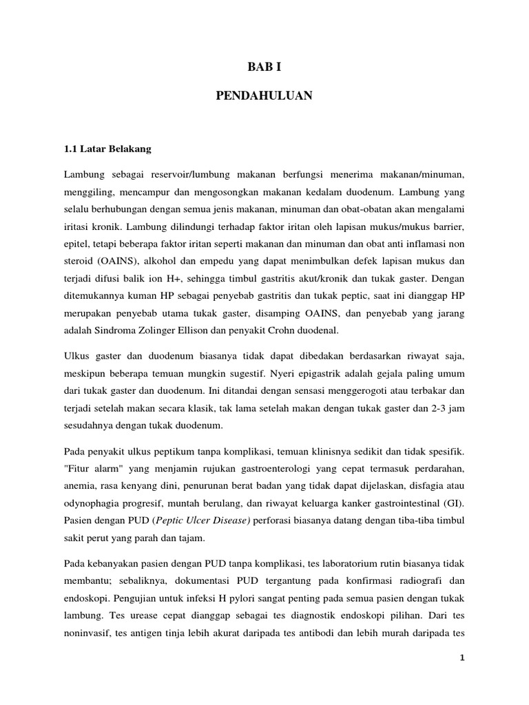 Ulkus Gaster Referat | PDF