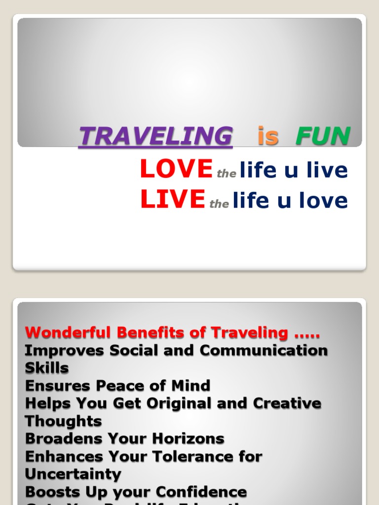 Traveling Is Fun | PDF | Religion & Spirituality