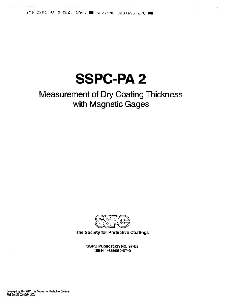 Sspc-Pa 2 (1996) PDF | PDF