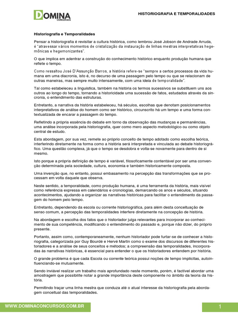 APOSTILA - Professor de Historia | PDF | Ano | Tempo
