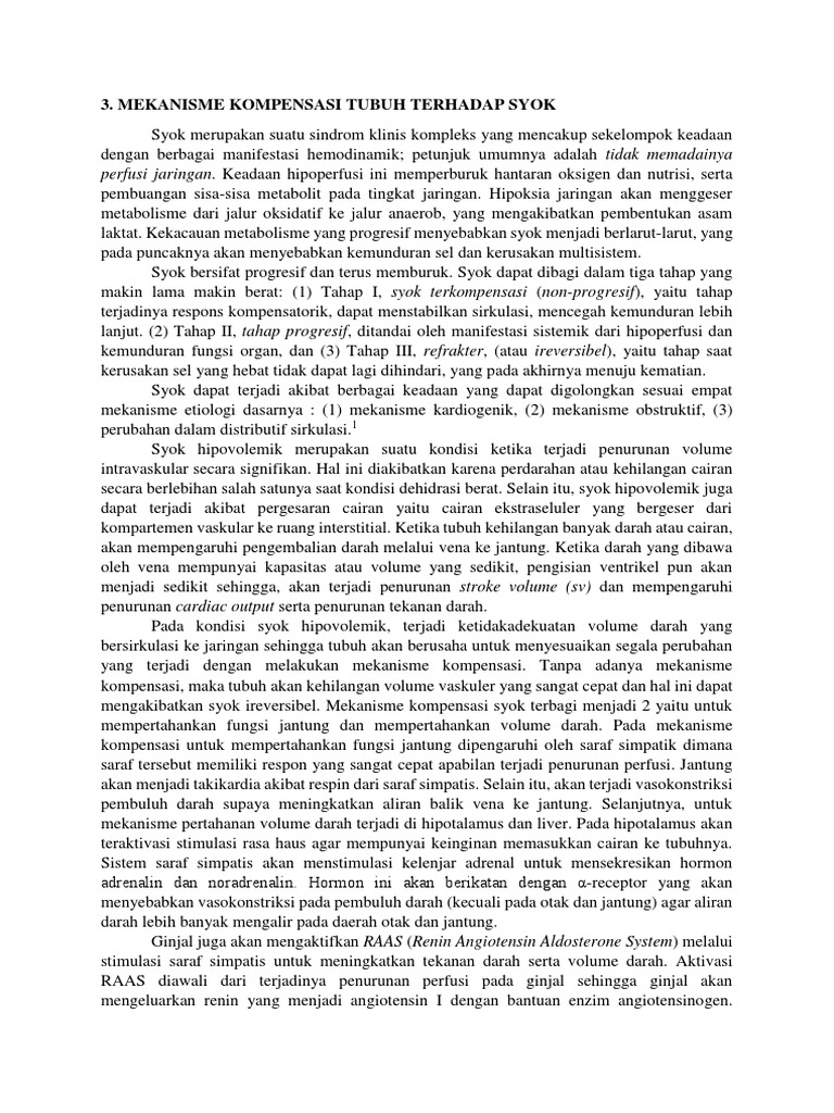 Mekanisme Kompensasi Syok | PDF | Pengembangan Diri | Sains & Matematika
