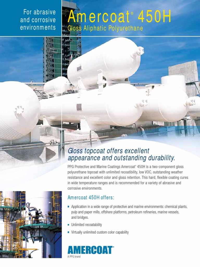 Amercoat 450H | PDF | Epoxy | Corrosion