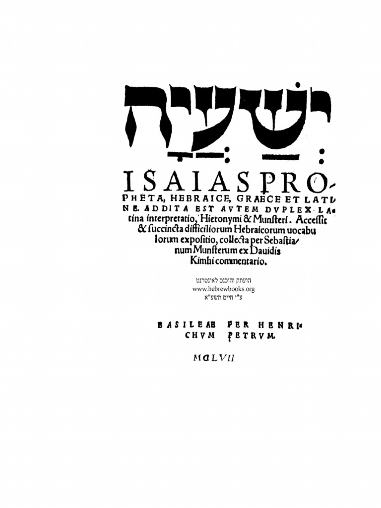 Isaias Pro Hebrew | PDF | Languages Of Israel