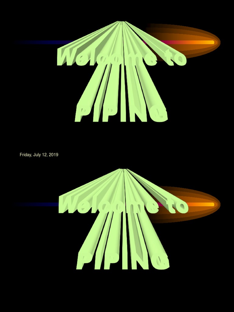 Piping Presentation - Pps | PDF | Pipe (Fluid Conveyance) | Welding
