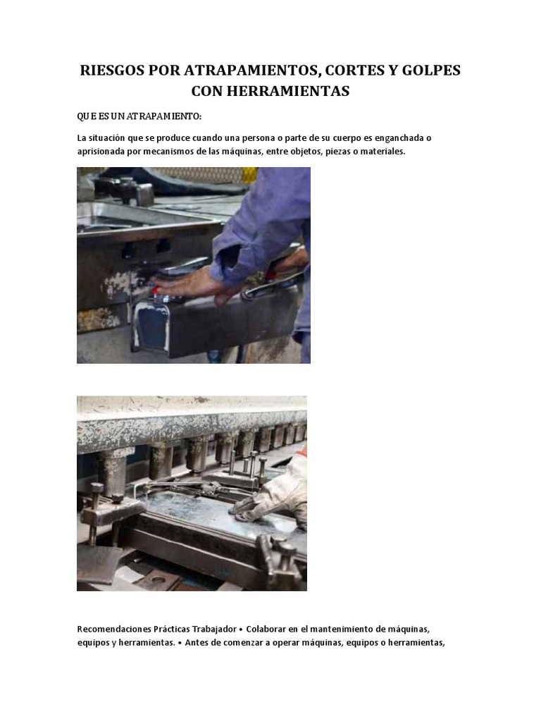 Prevención de Atrapamientos en Maquinaria | PDF