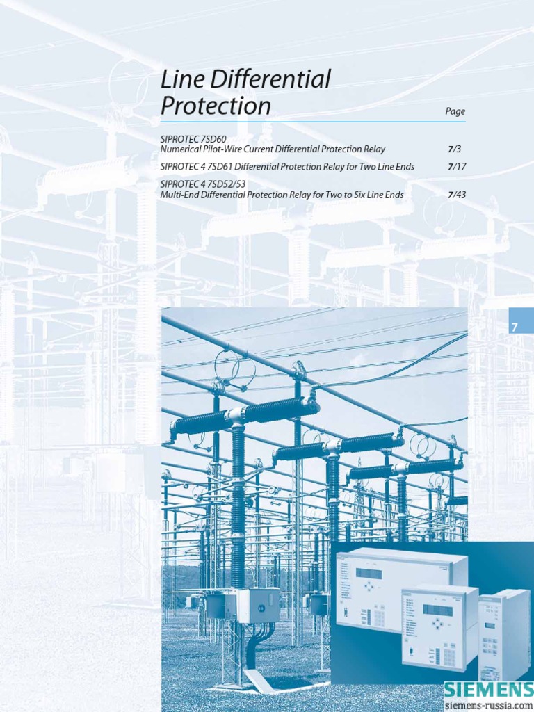 Line Differential Protection SIPROTEC | PDF | Direct Current | Transformer