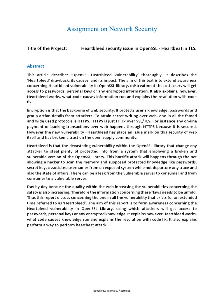 OpenSSL Heartbleed Vulnerability Explained | PDF | Transport Layer Security | Data Transmission