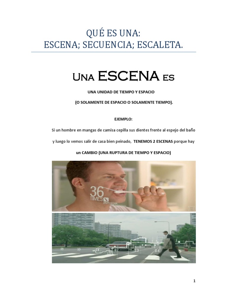 Escenas, Secuencias y Escaletas en Guiones | PDF | Ocio