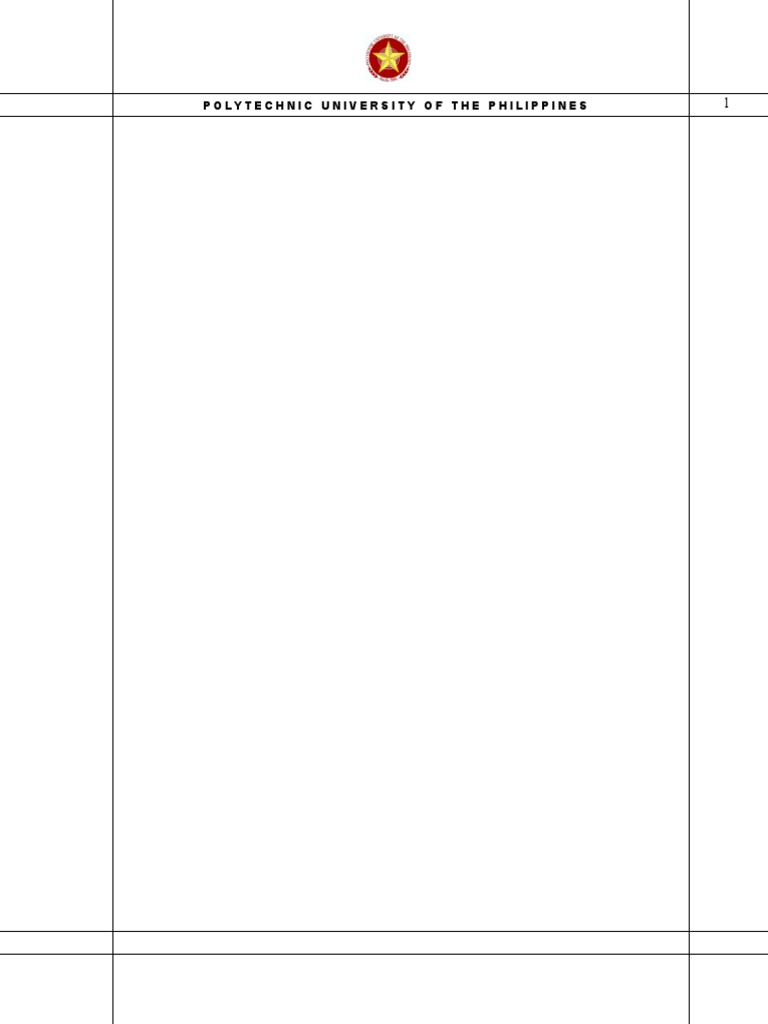 Polytechnic University of The Philippines | PDF