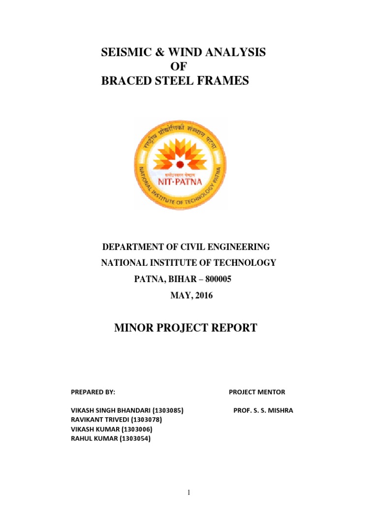 Wind Bracing in Steel Frames Analysis | PDF | Truss | Buckling