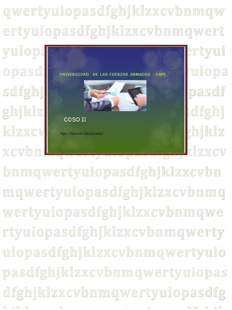 COSO I y COSO II | PDF | Planificación | Auditoría