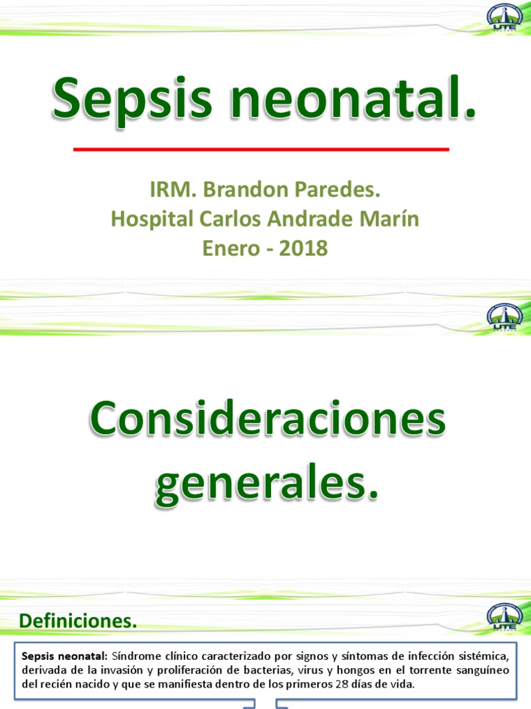 Sepsis Neonatal. | PDF | Septicemia | Proteína C-reactiva