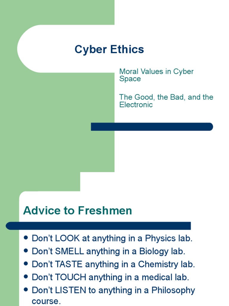 Cyber Ethics | PDF | Cyberspace | Computing