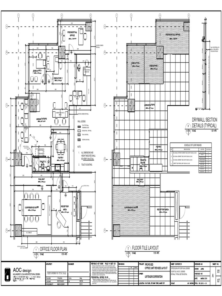 01-Floor Plans, Floor Tile Layout PDF | PDF | Wall | Tile