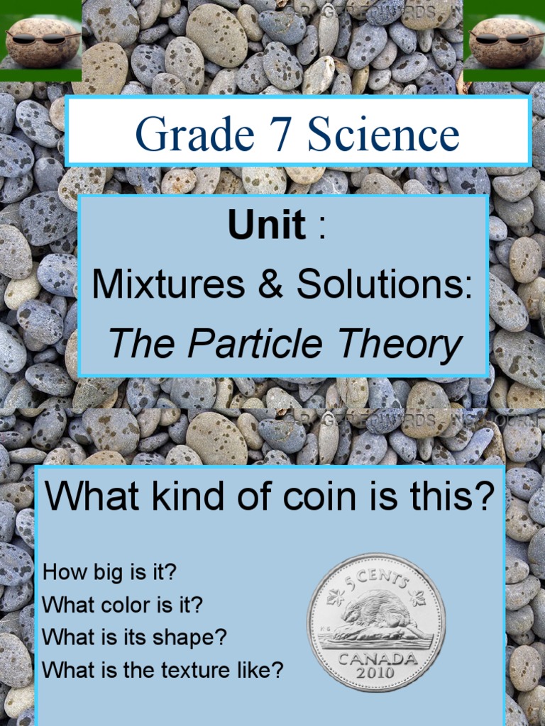 Mixtures & Solutions: Grade 7 Science | PDF | Mixture | Chemical Substances