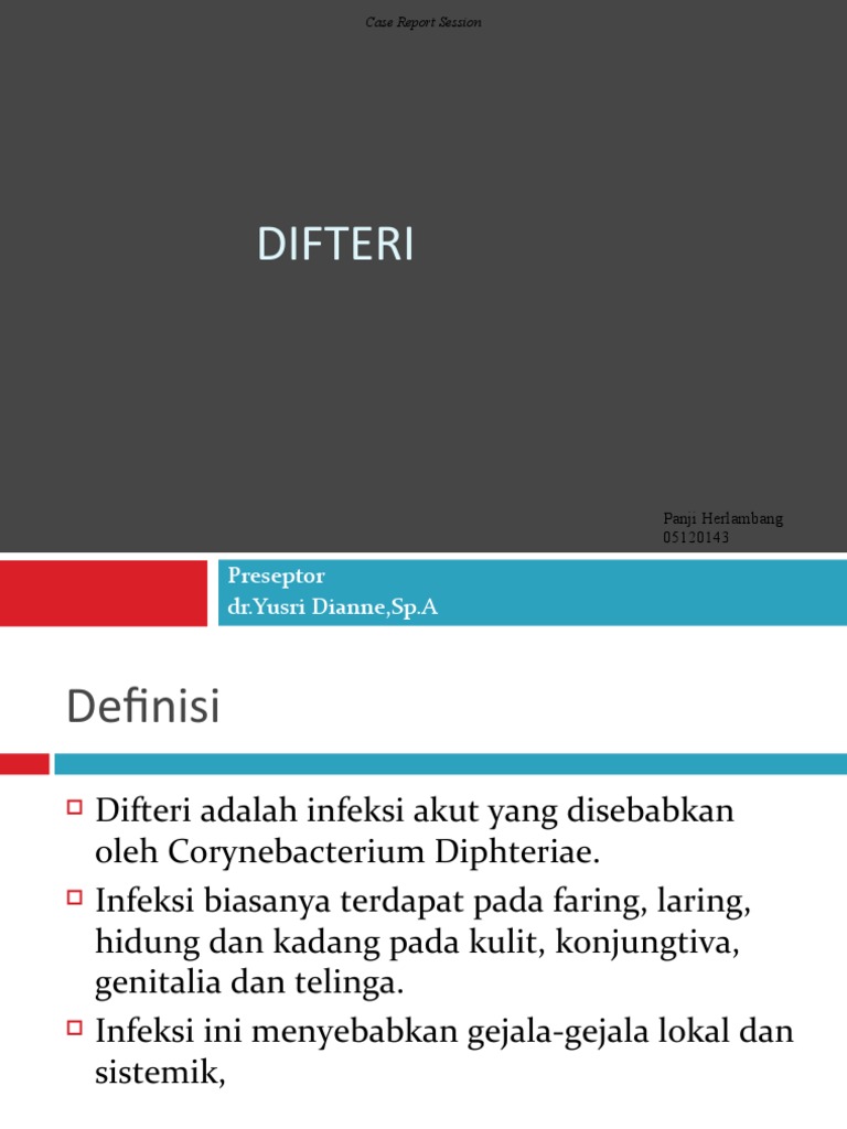 DIFTERI | PDF