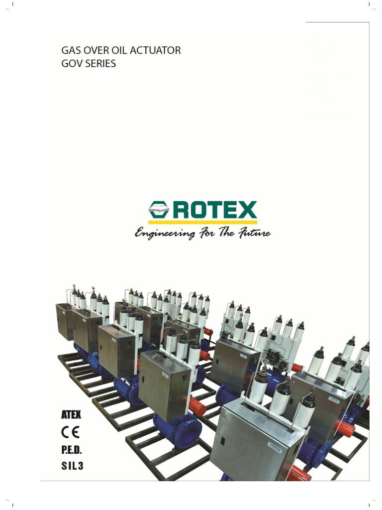 GAS Over OIL Actuat OR GOV Series | PDF | Valve | Machines