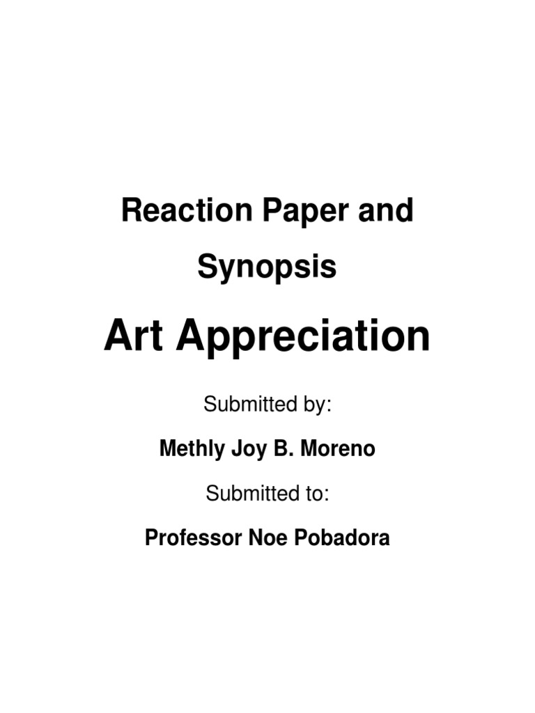 Reaction Paper and Synopsis: Art Appreciation | PDF | Paintings | Cubism