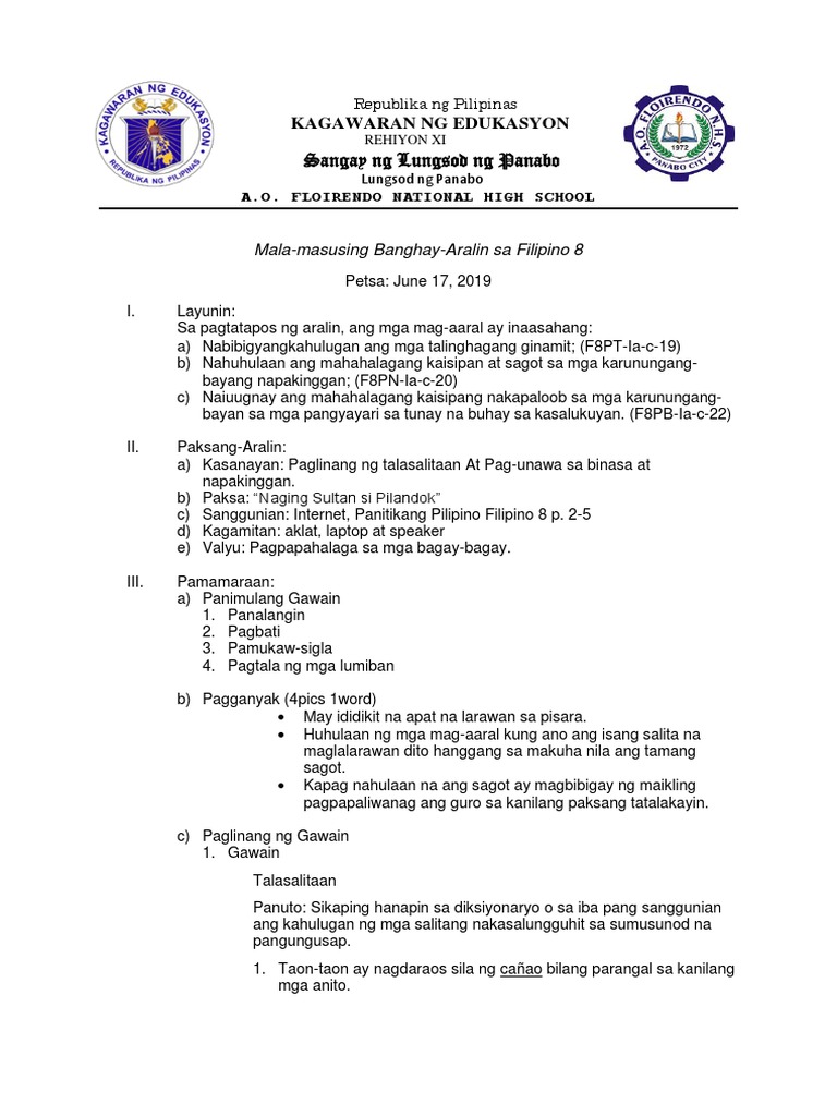 Filipino 8 Tula | PDF