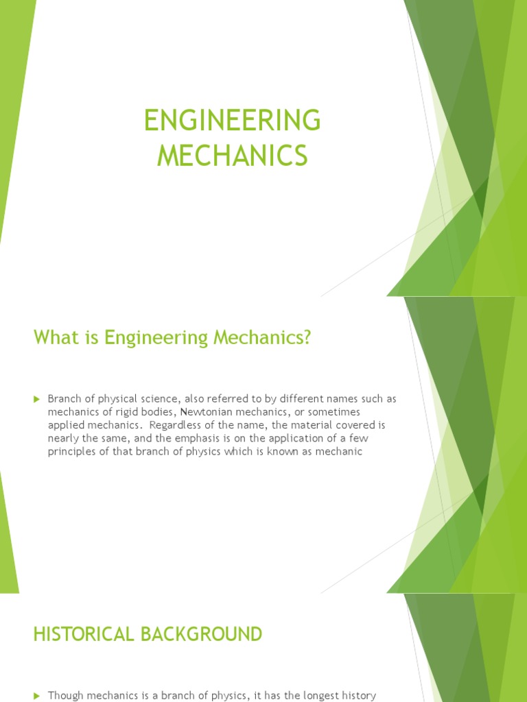 Engineering Mechanics | PDF | Classical Mechanics | Euclidean Vector